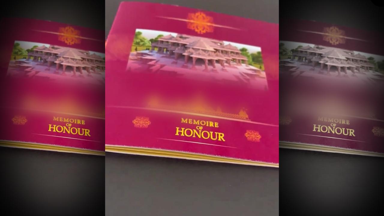 First look of invitation card for Ayodhya‘s Ram Temple consecration ...