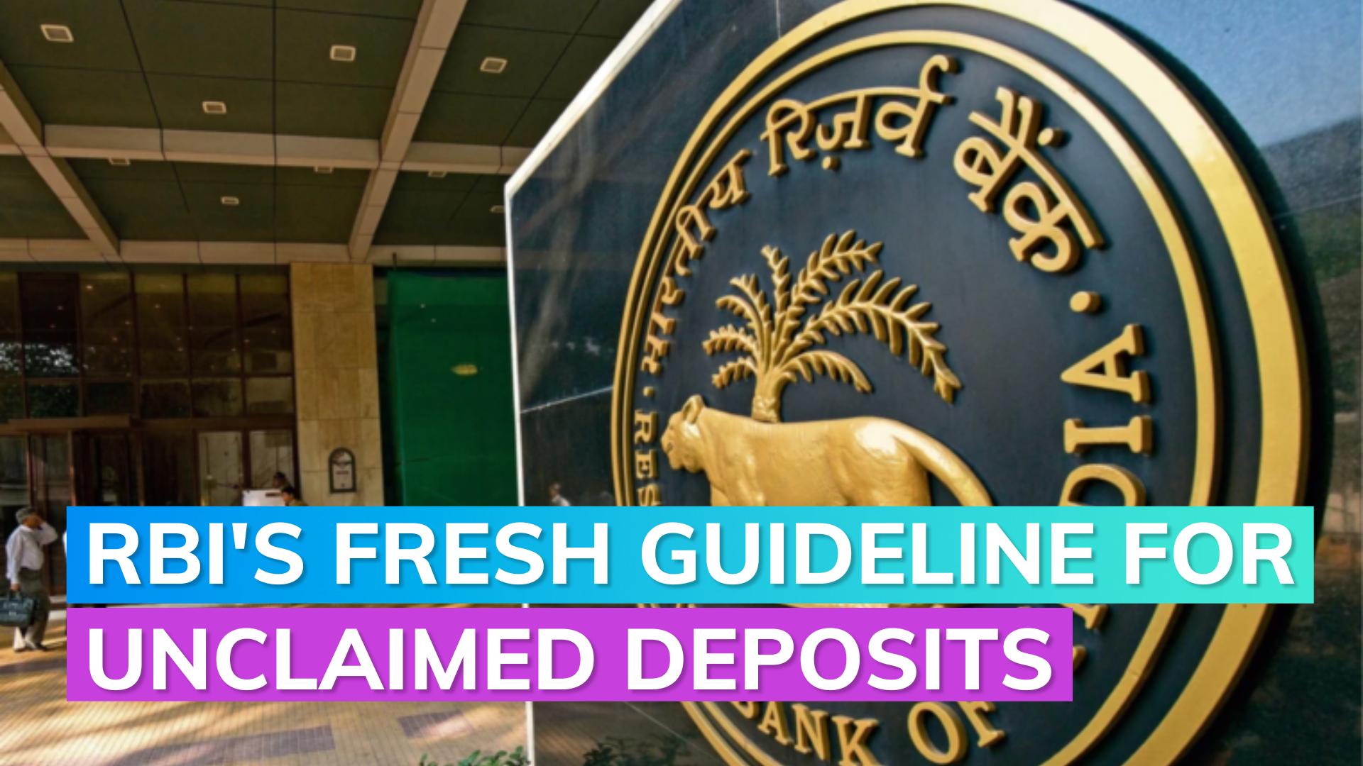 RBI releases comprehensive guidelines for bank handling of unclaimed deposits | Editorji