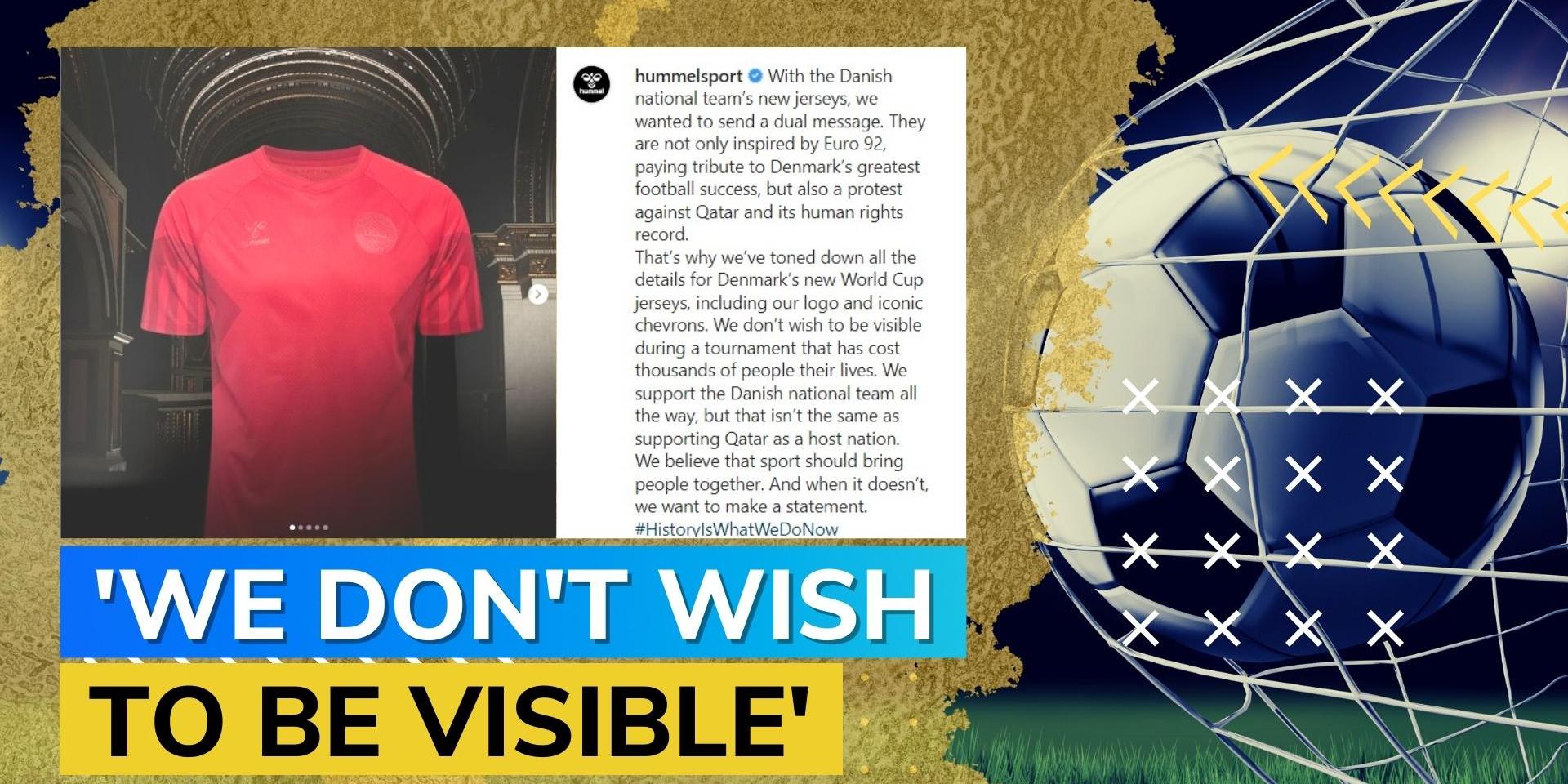 FIFA World Cup: Denmark‘s kit sponsor tones down logo to protest ...