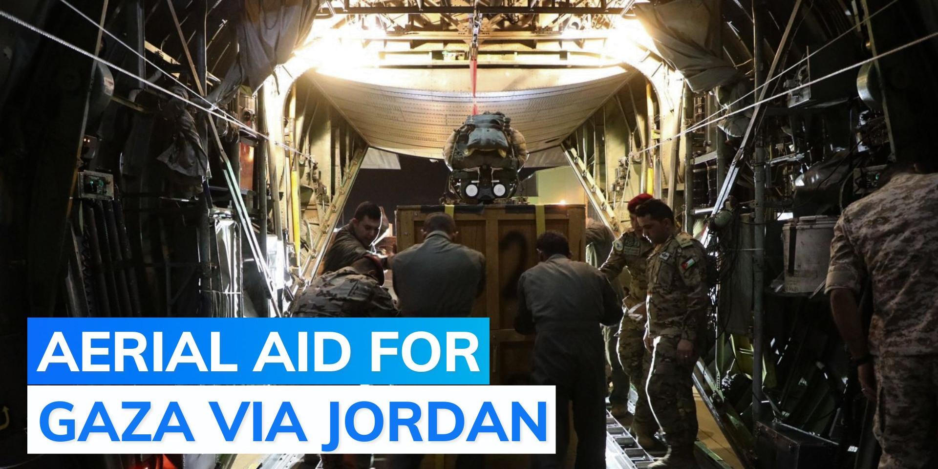 As Israel intensifies bombing, Jordan air force Jordan air-drops ...