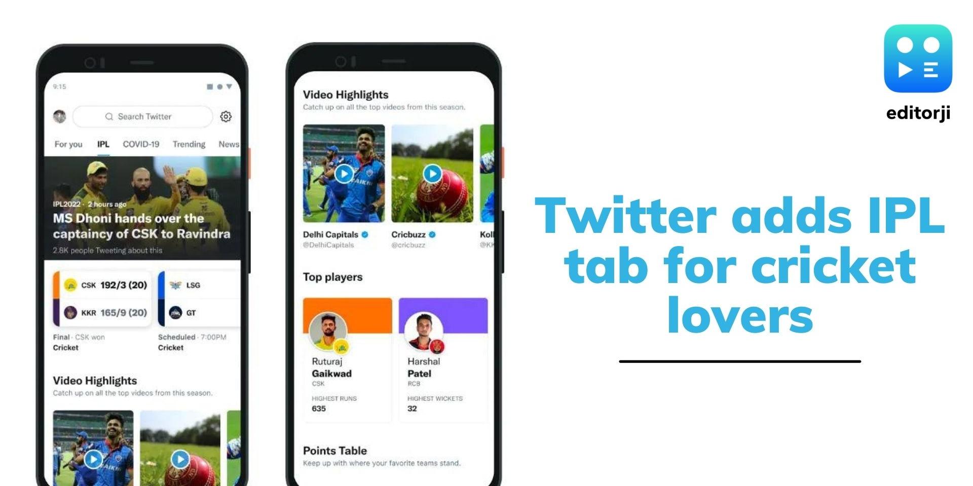 IPL 2022: Twitter app adds IPL tab to Explore page for cricket fans ...