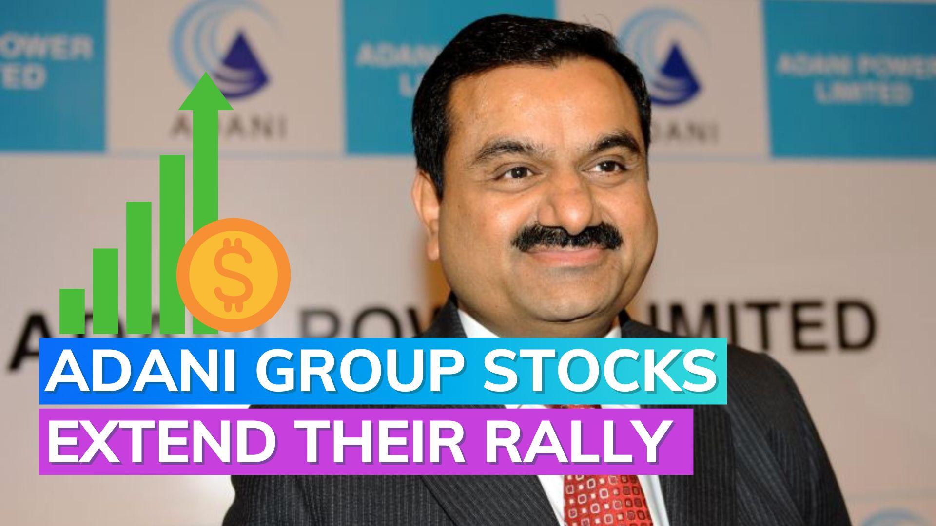 Adani Group stocks continue to rally; Adani Enterprises zooms nearly 13 ...