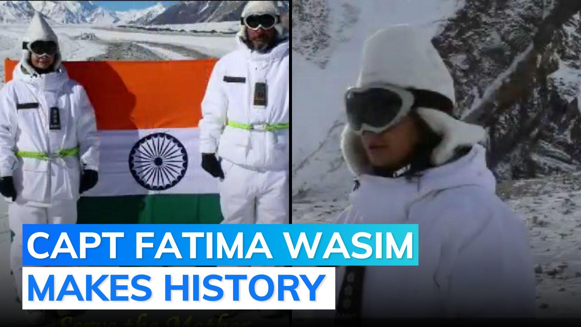 Captain Fatima Wasim, 1st woman medical officer to be deployed on ...