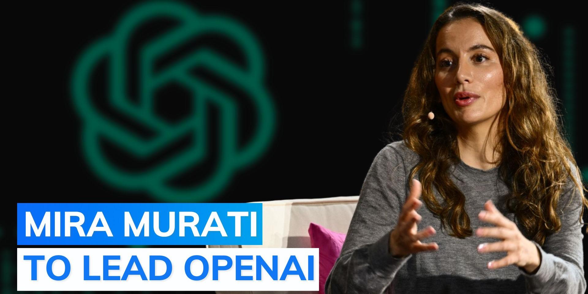 Who is Mira Murati, OpenAI‘s new boss after Sam Altman’s abrupt ...