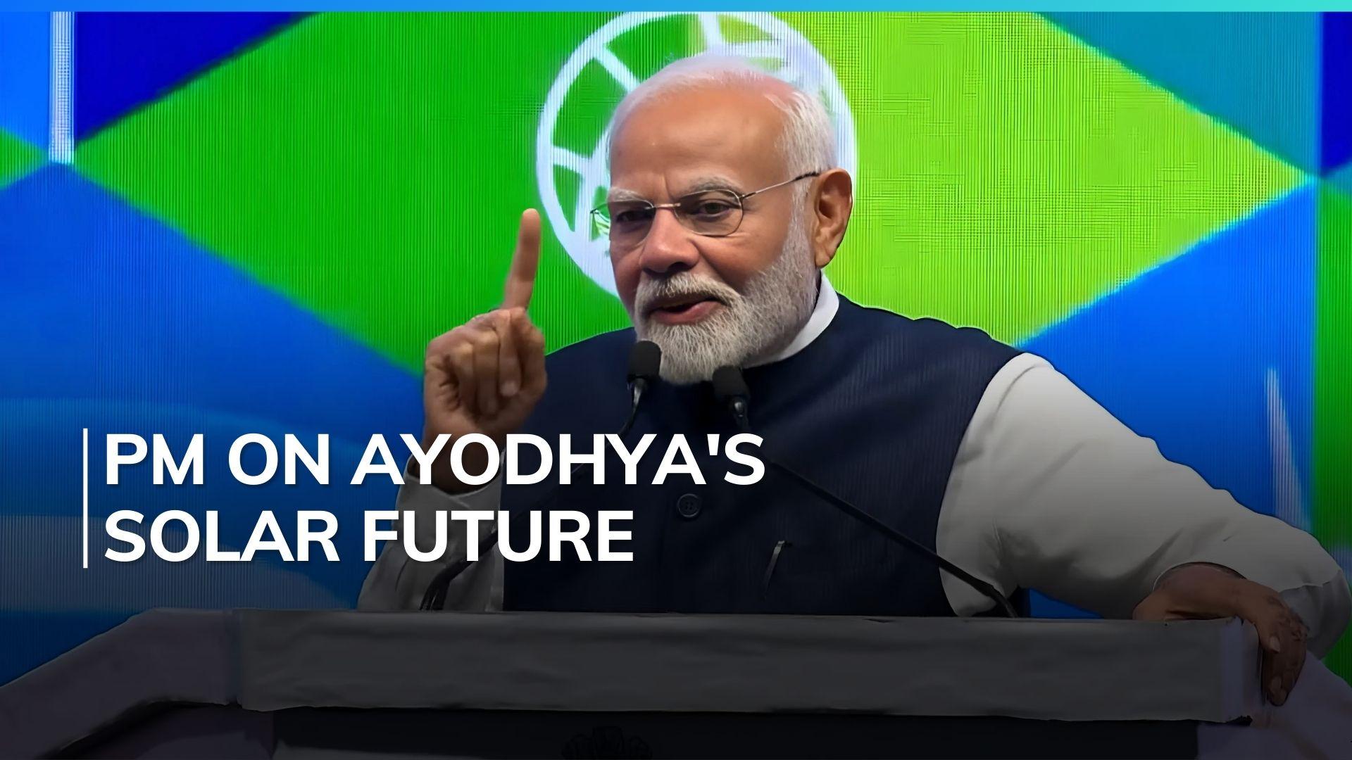 PM Modi Highlights Ayodhya‘s Solar City Transformation at Global ...