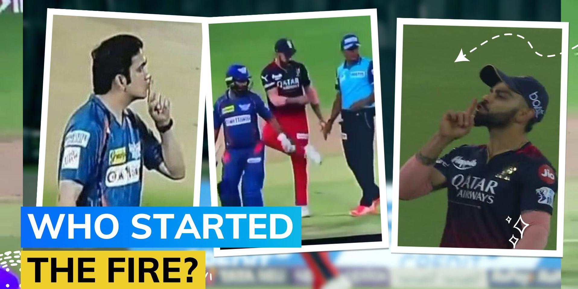 IPL 2023: Virat Kohli vs Gautam Gambhir - Timeline of Events | Editorji