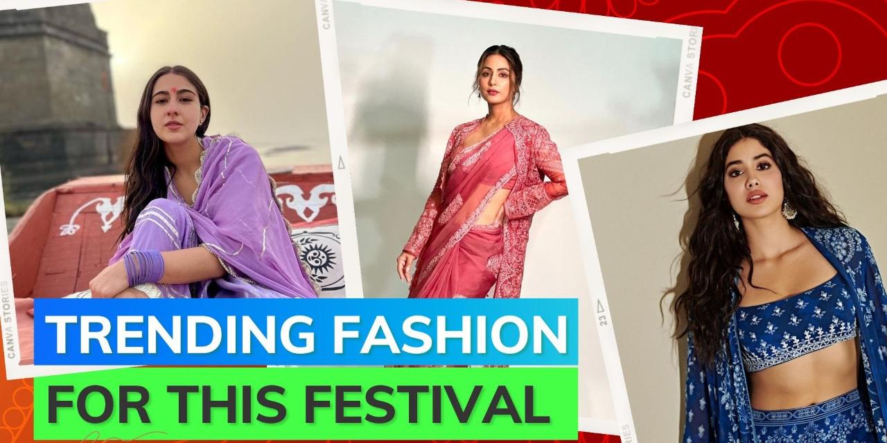 Diwali 2022: From Indigo motifs to Organza; know what all is in for ...