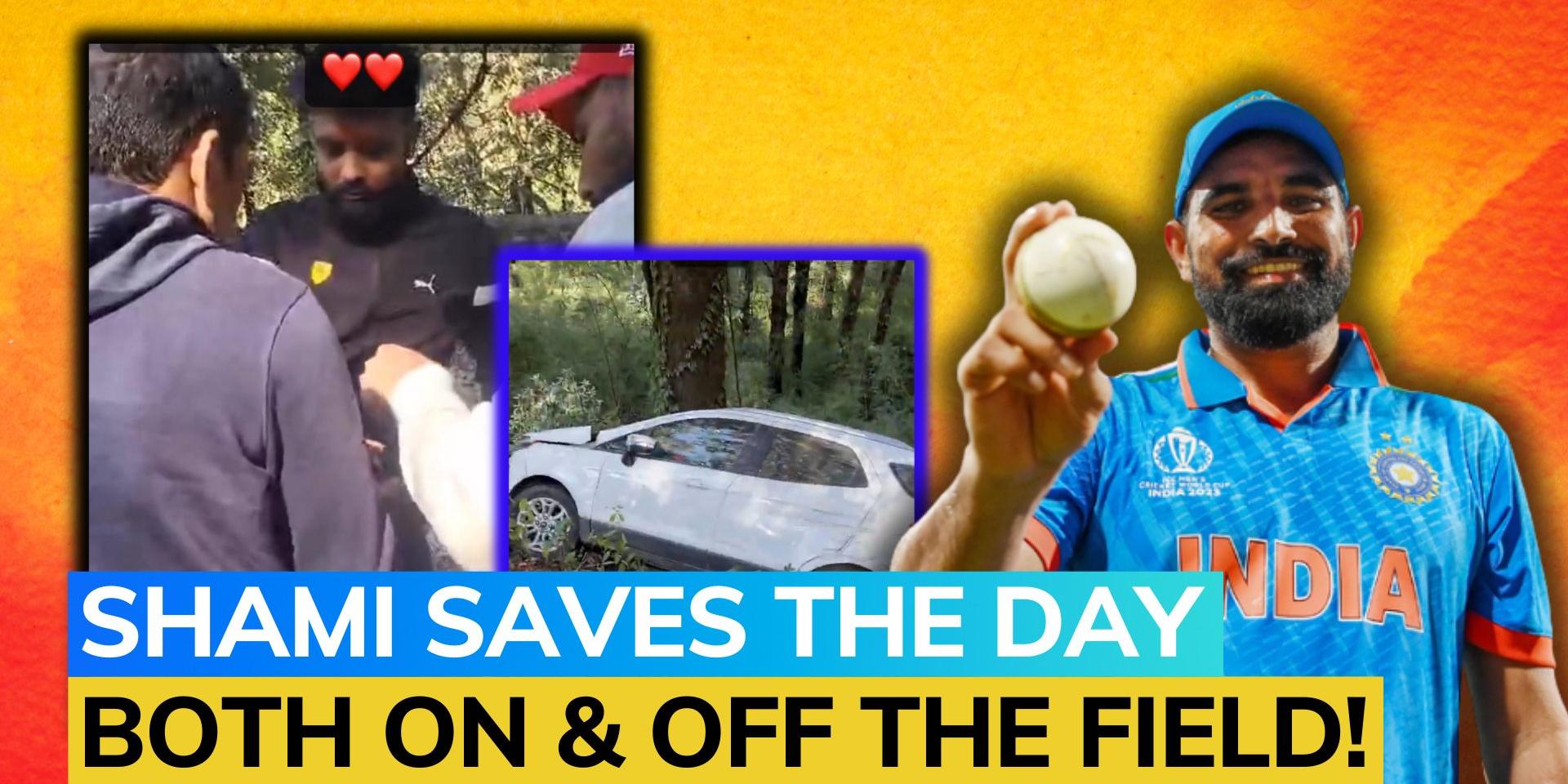 Watch: Mohammed Shami turns saviour, rescues car accident victim near ...