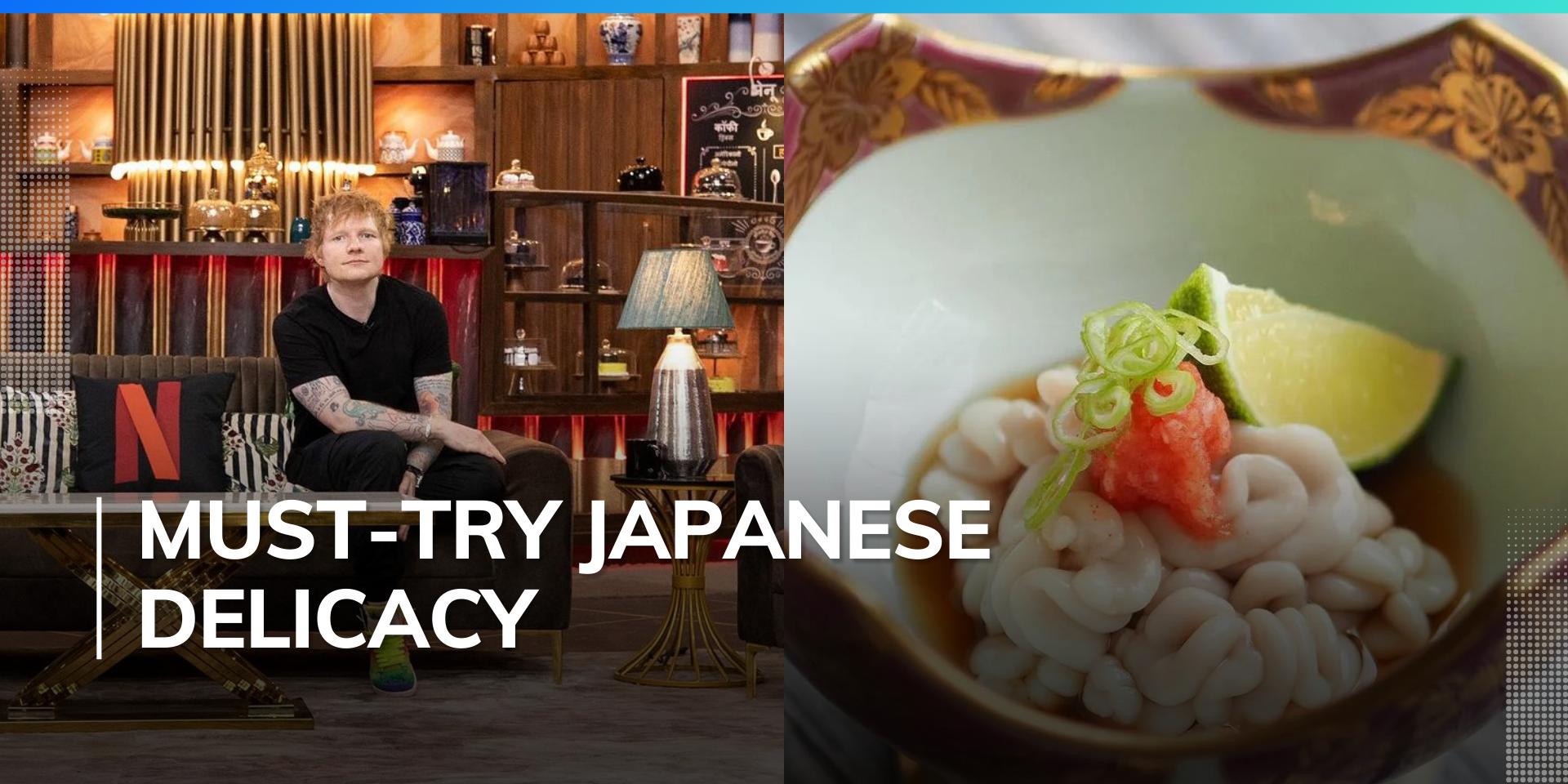 Ed Sheeran reveals he tried Japanese dish ‘fish sperm’ on The Great ...
