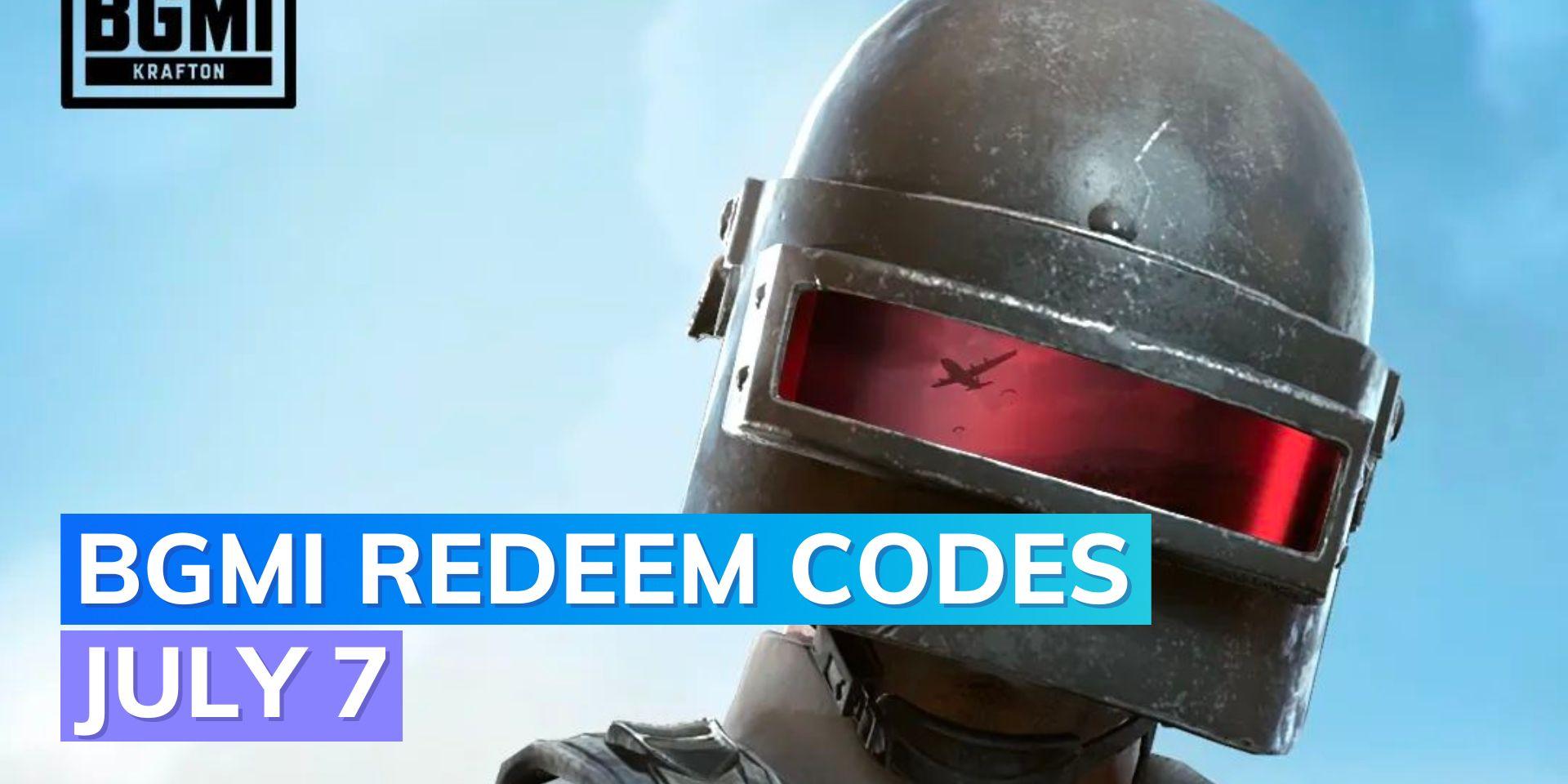 BGMI redeem codes Today 7 July 2023: Redeem incredible gifts & weapons ...