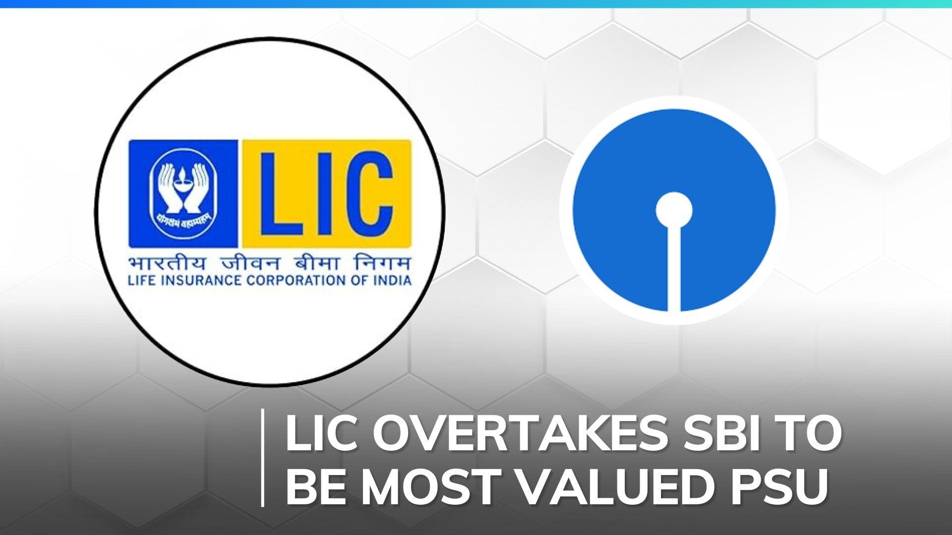 LIC dethrones SBI as India‘s most valuable PSU with ₹5.8 lakh crore m ...