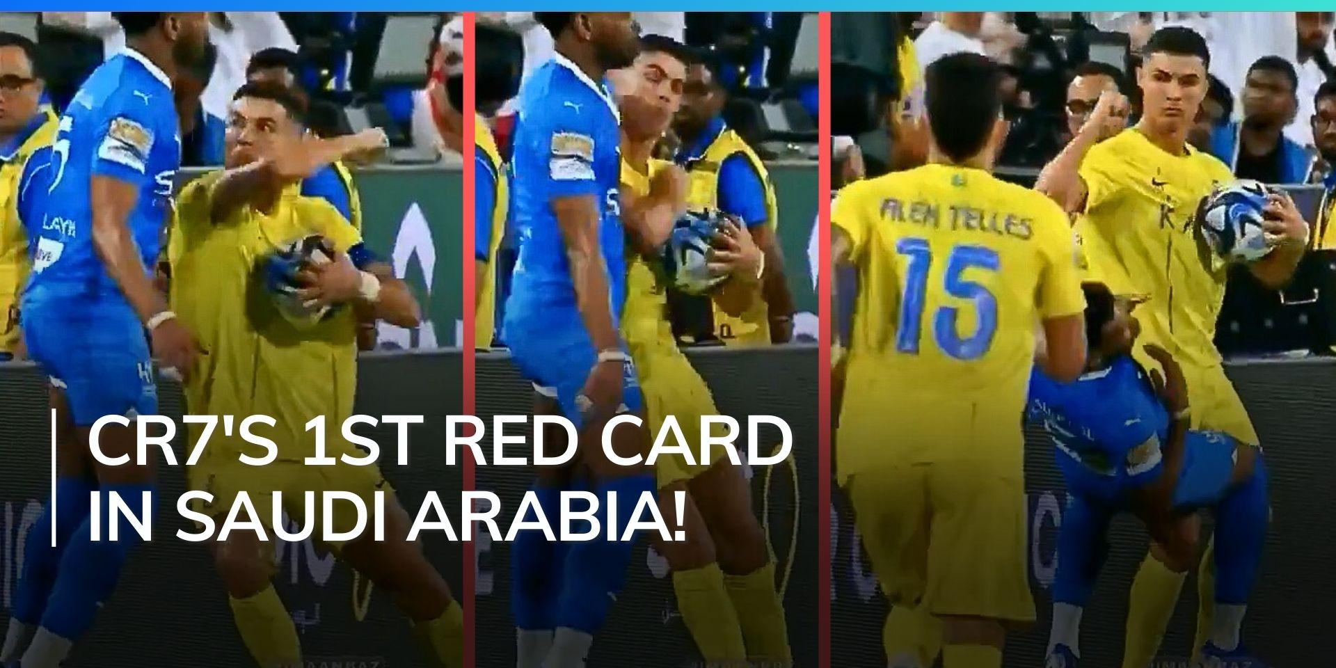 Watch! Cristiano Ronaldo elbows opponent in Saudi Super Cup semifinals ...