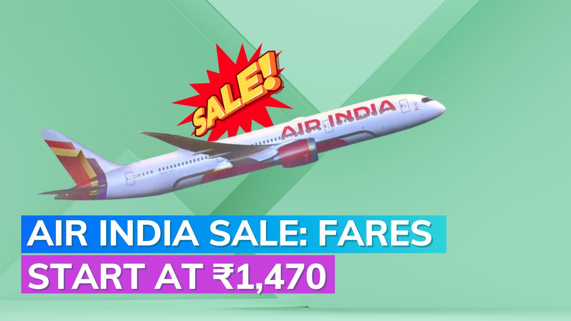 Air India announces four-day ticket sale for domestic, international ...