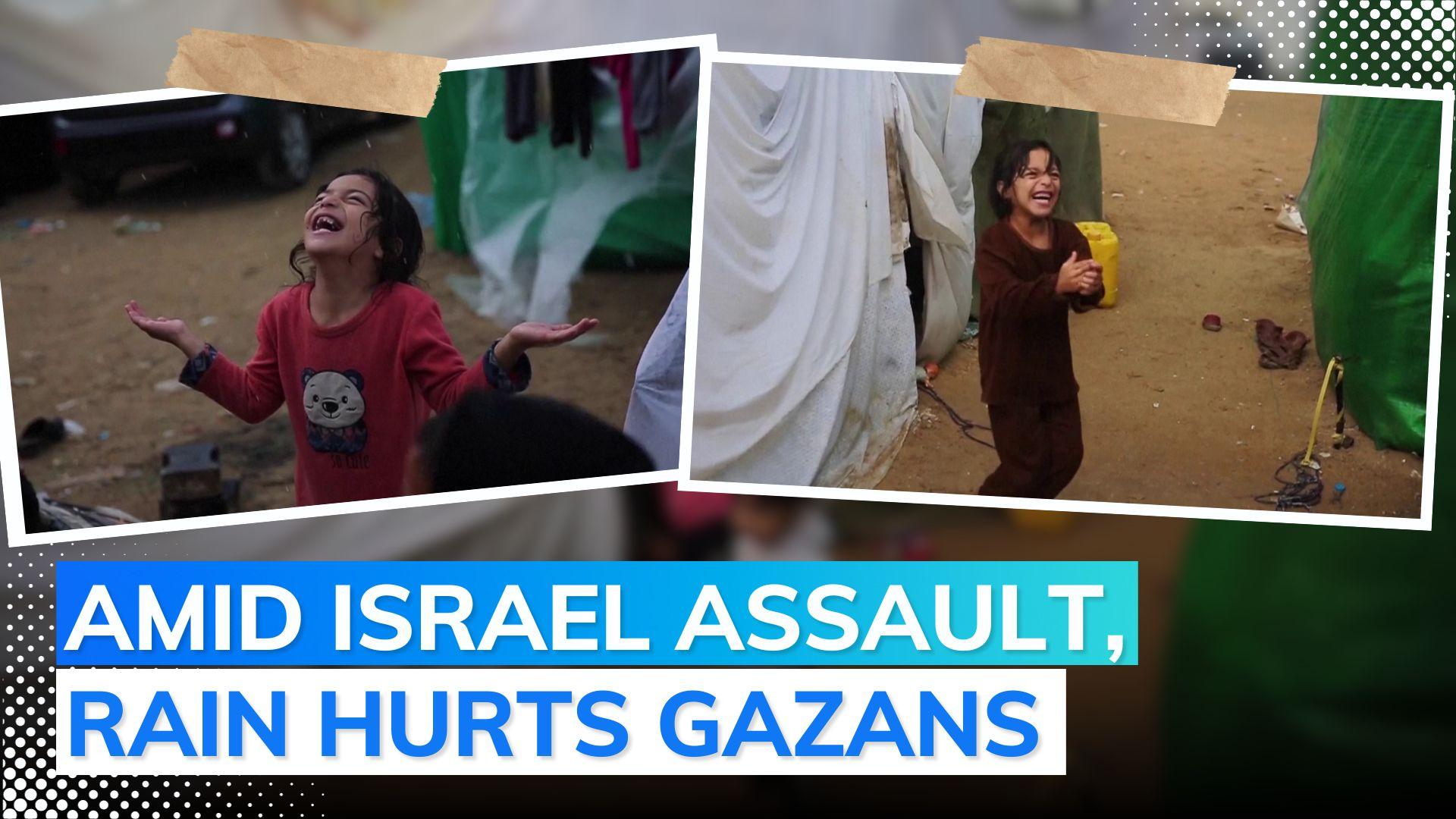 Israel-Hamas war: Gaza sees first rainfall since Oct 7, homeless ...