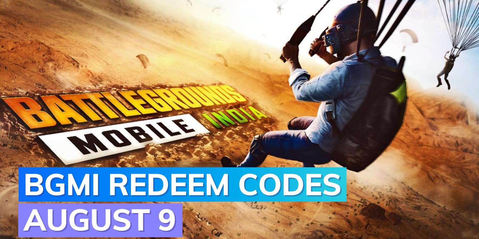 BGMI redeem codes Today 9 August 2023: Get incredible weapons for free | Editorji