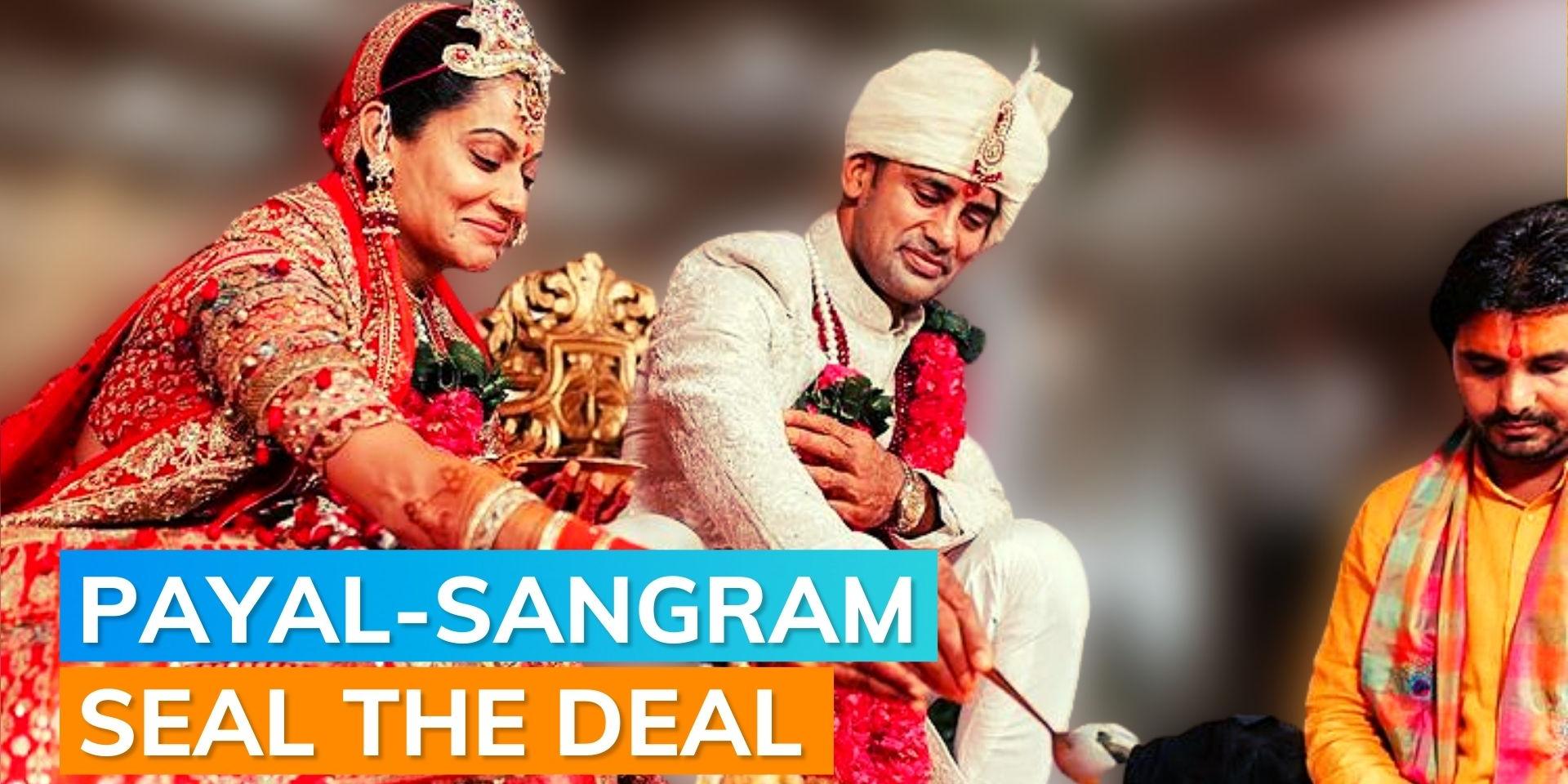 Payal Rohatgi and Sangram Singh tie the knot in an intimate ceremony ...