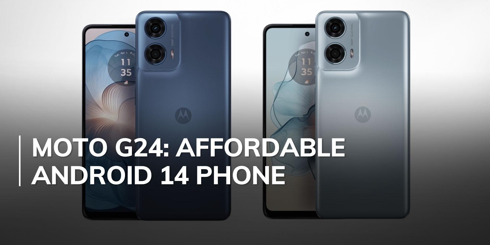 Motorola Moto G24 launched in India with Android 14 and 6,000mAh ...