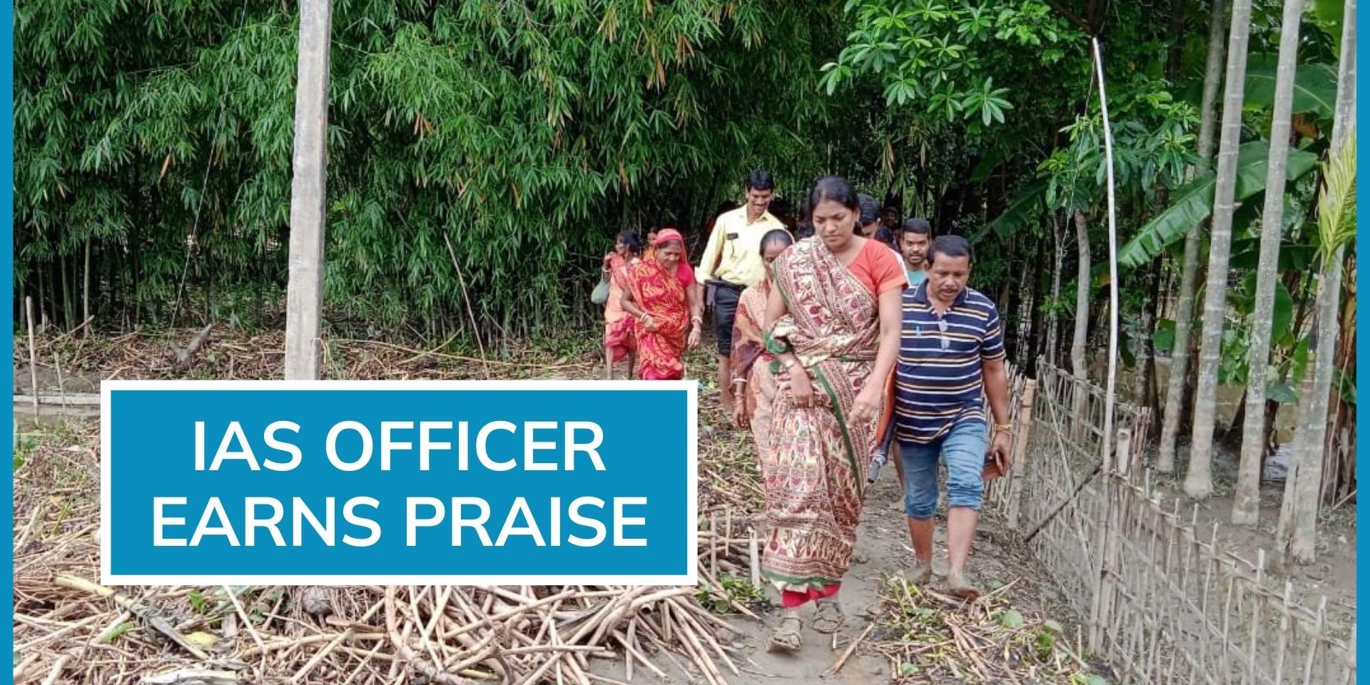 Assam flood: IAS officer Keerthi Jalli wades through muddy road ...