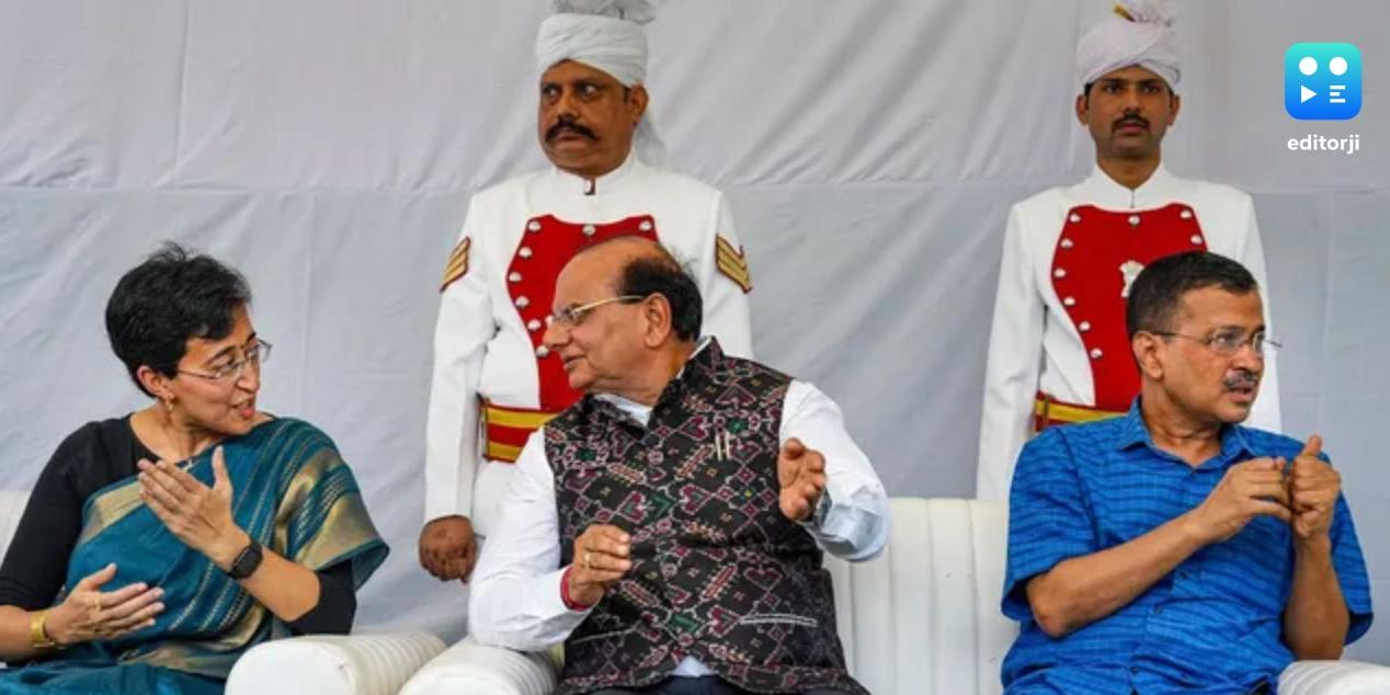Delhi L-G Criticizes Kejriwal‘s "Temporary CM" Remark | Editorji