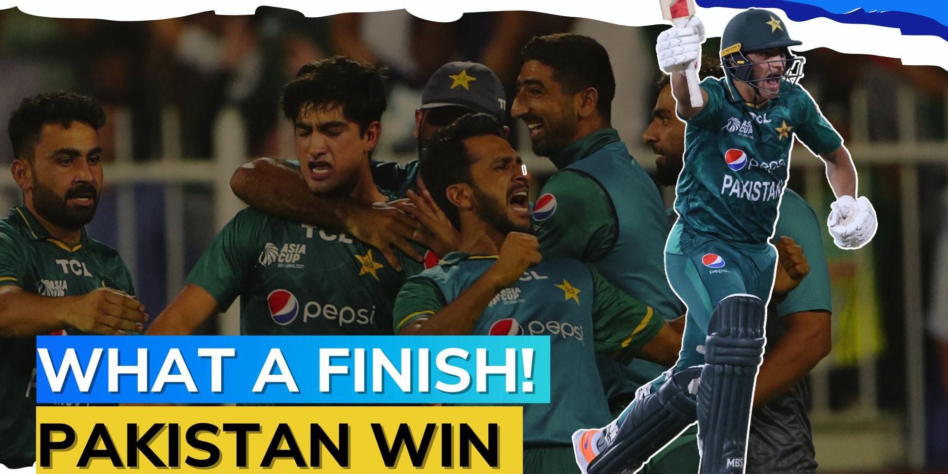 Asia Cup 2022: Pakistan win humdinger to seal final berth, India ...