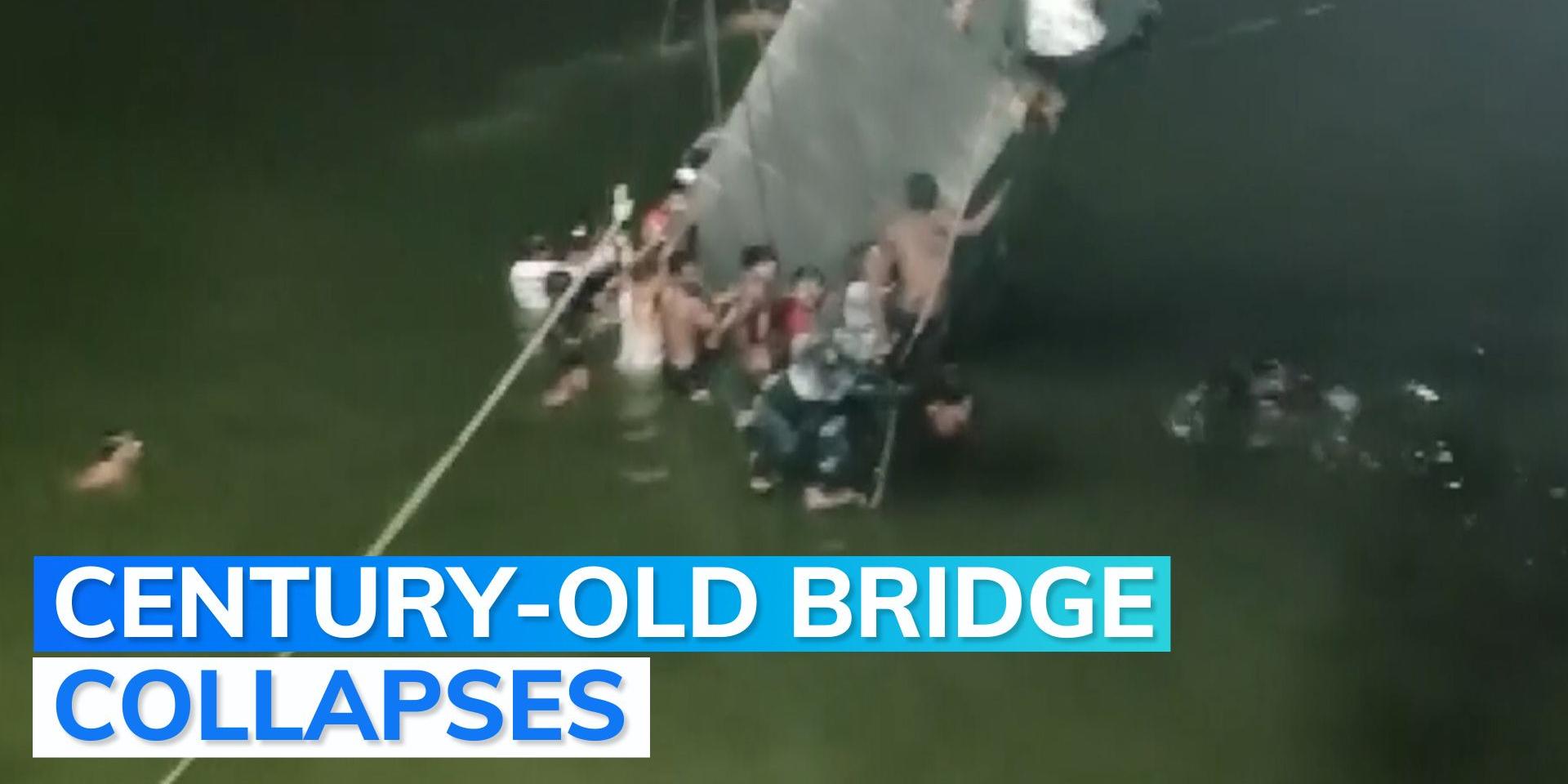 Gujarat cable bridge collapses, several feared injured | Editorji