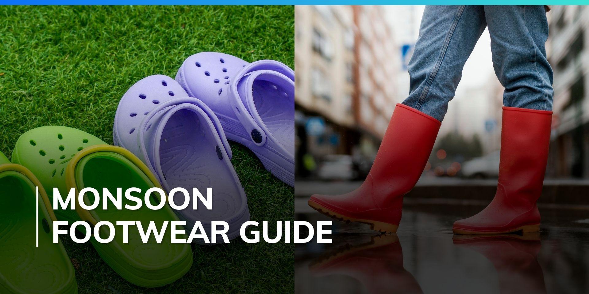 Choose your monsoon footwear wisely, here are 5 types you must have in ...