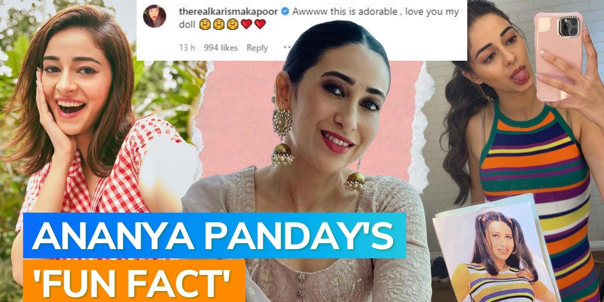 Ananya Panday twins with her ‘forever inspiration’ Karisma Kapoor, Lolo ...