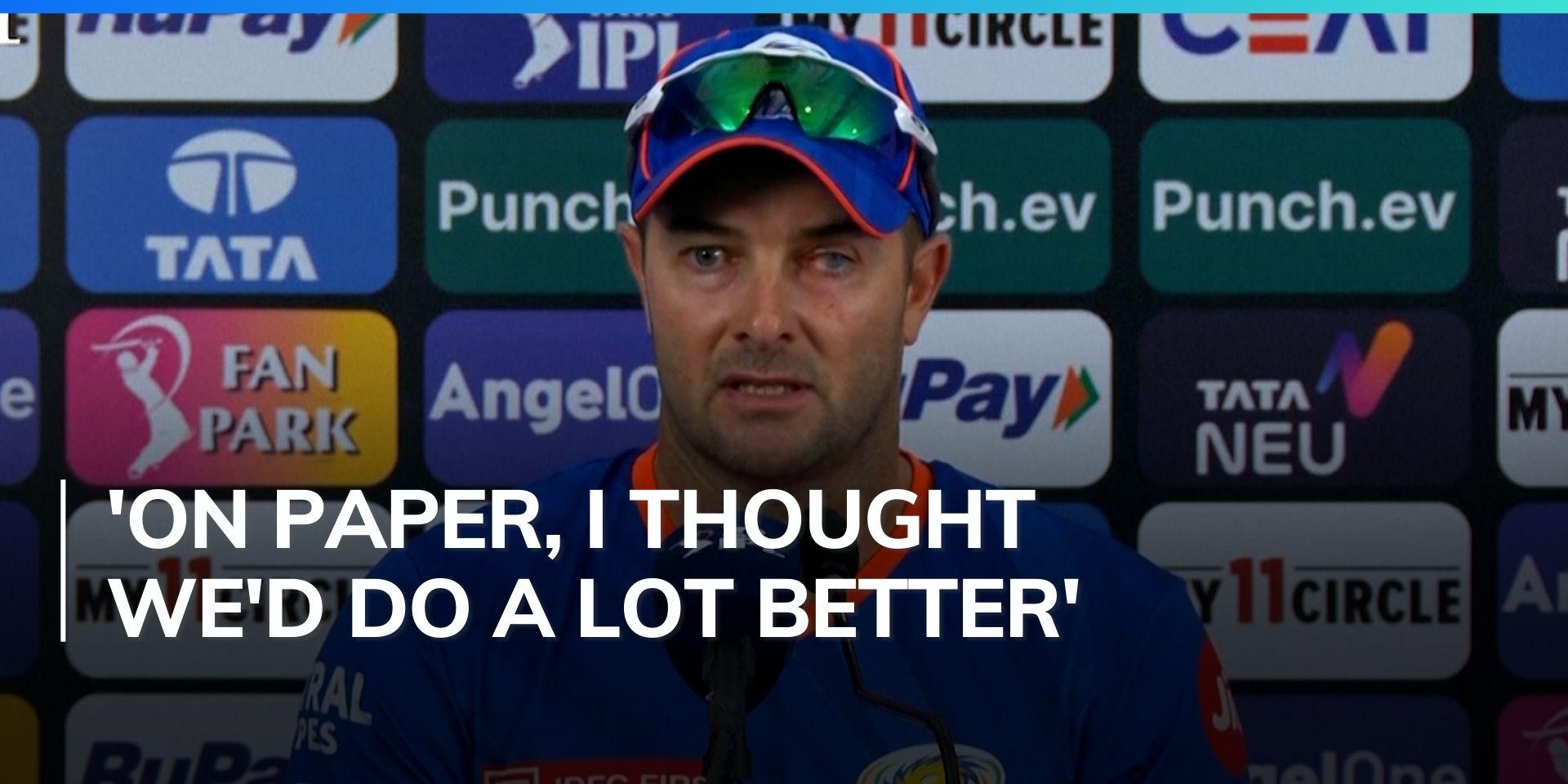 Watch: MI head coach Mark Boucher looks back at his team‘s disastrous ...