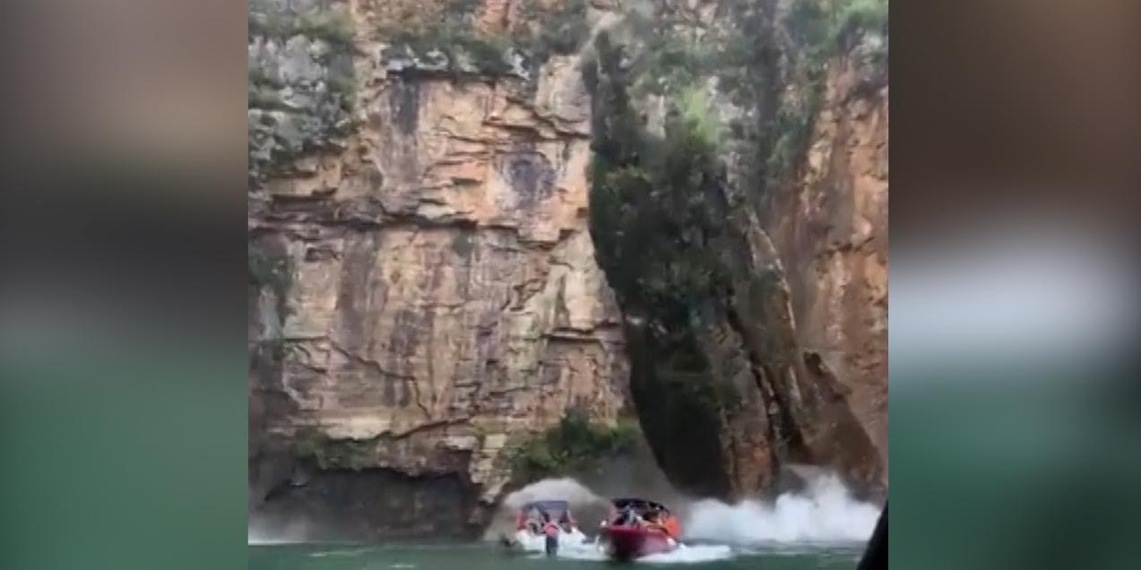 7 killed after portion of a cliff collapses on a boat in Brazil | Editorji