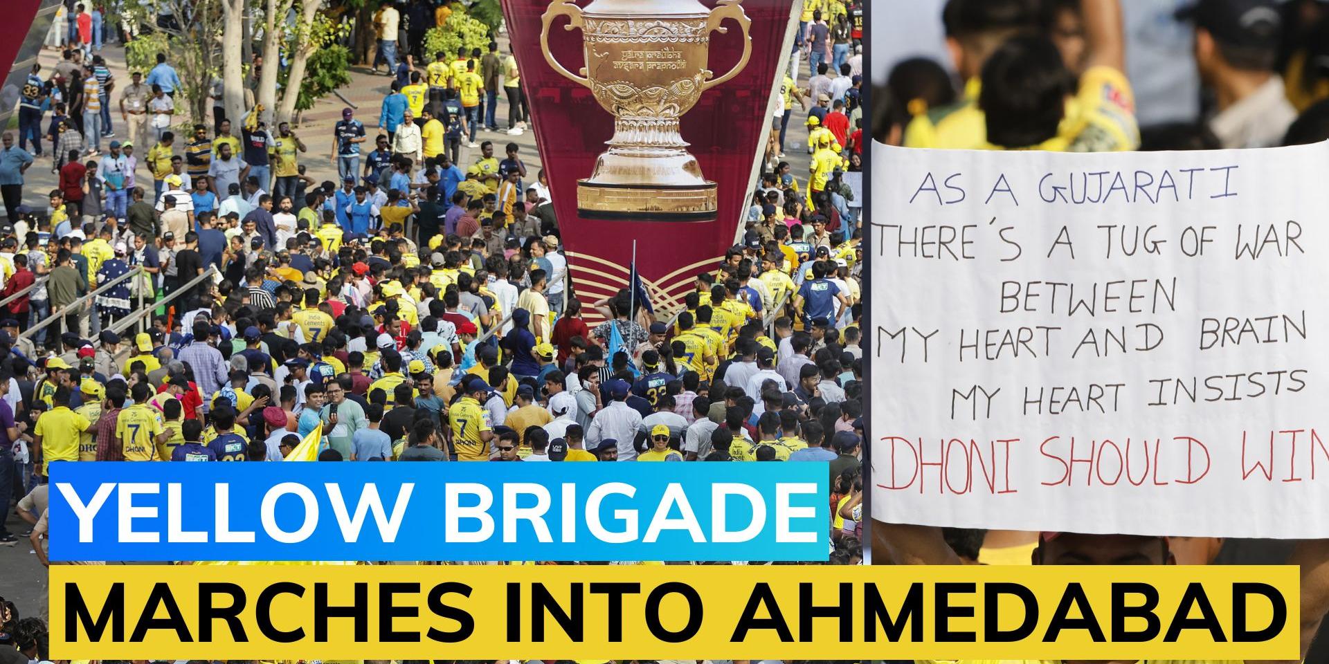 IPL 2023, CSK vs GT Final: Sea of Yellow in Ahmedabad to catch glimpse ...