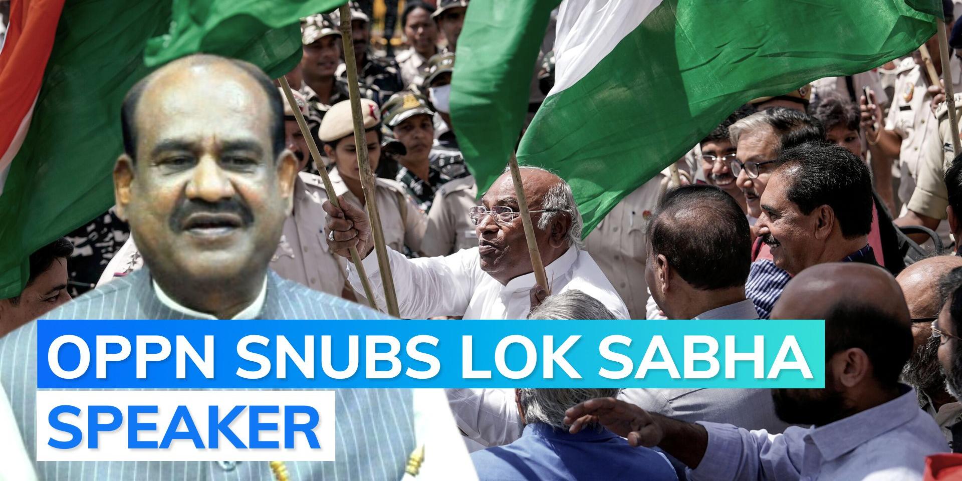 Lok Sabha Speaker extends customary tea invite, opposition MPs boycott ...