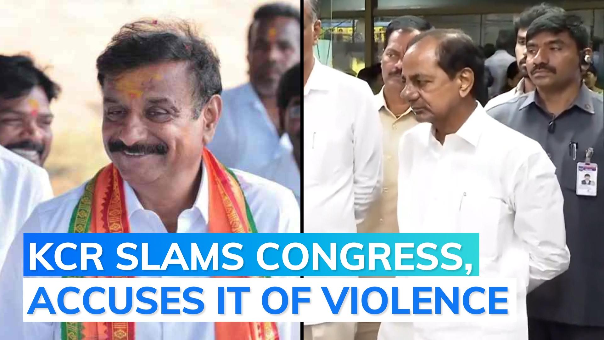 BRS blames ‘Congress goons’ for knife attack on MP Kotha Prabhakar Reddy during Telangana ...