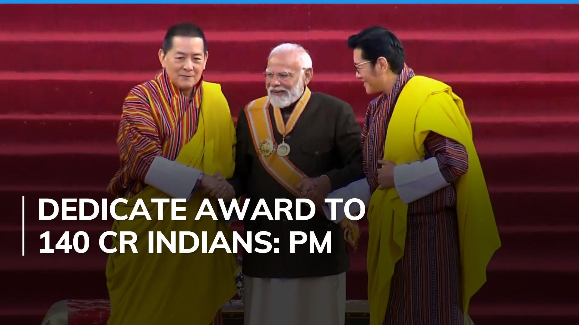 PM Modi receives Bhutan’s highest civilian award ‘Order of the Druk Gyalpo’ | Editorji
