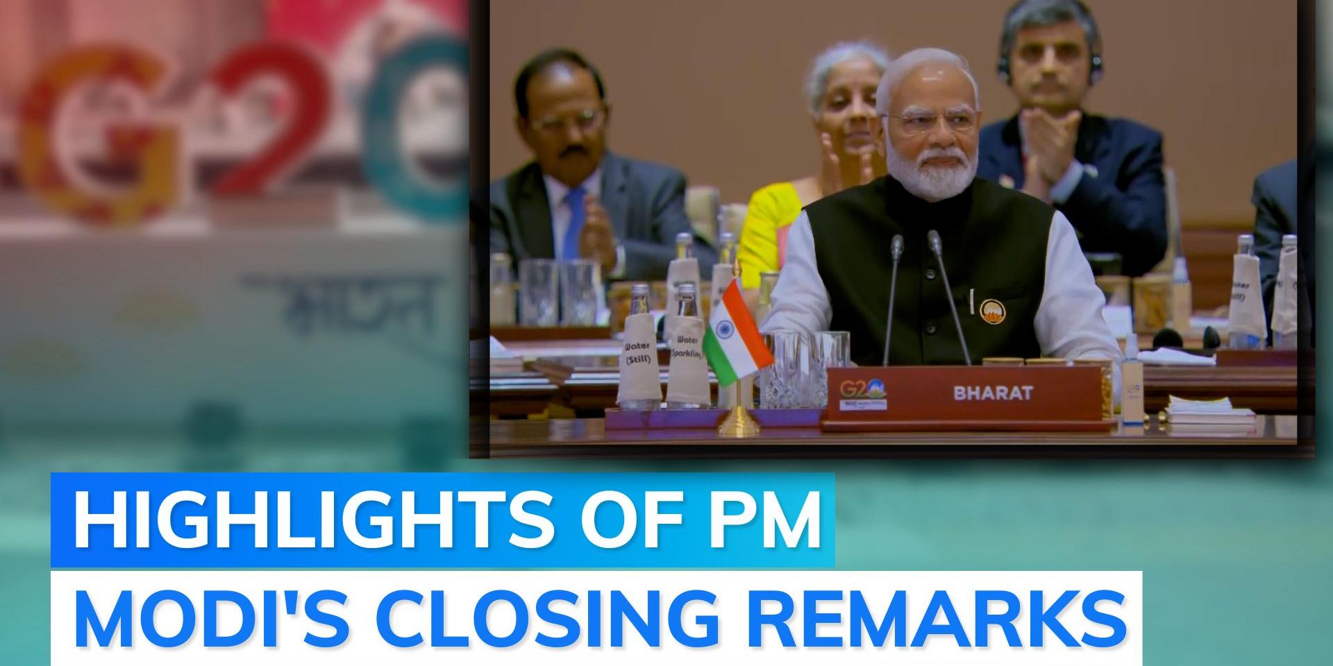 G20 summit ends, PM Modi proposes virtual review meeting in November | Editorji