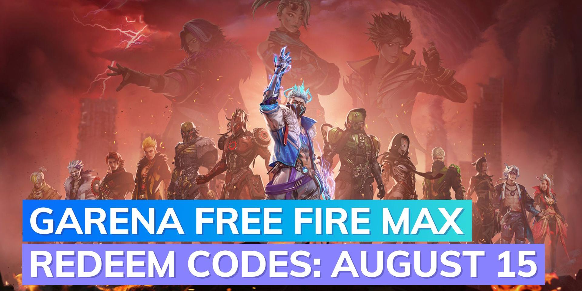 Garena Free Fire MAX redeem codes Today 15 August 2023: Unlock India ...