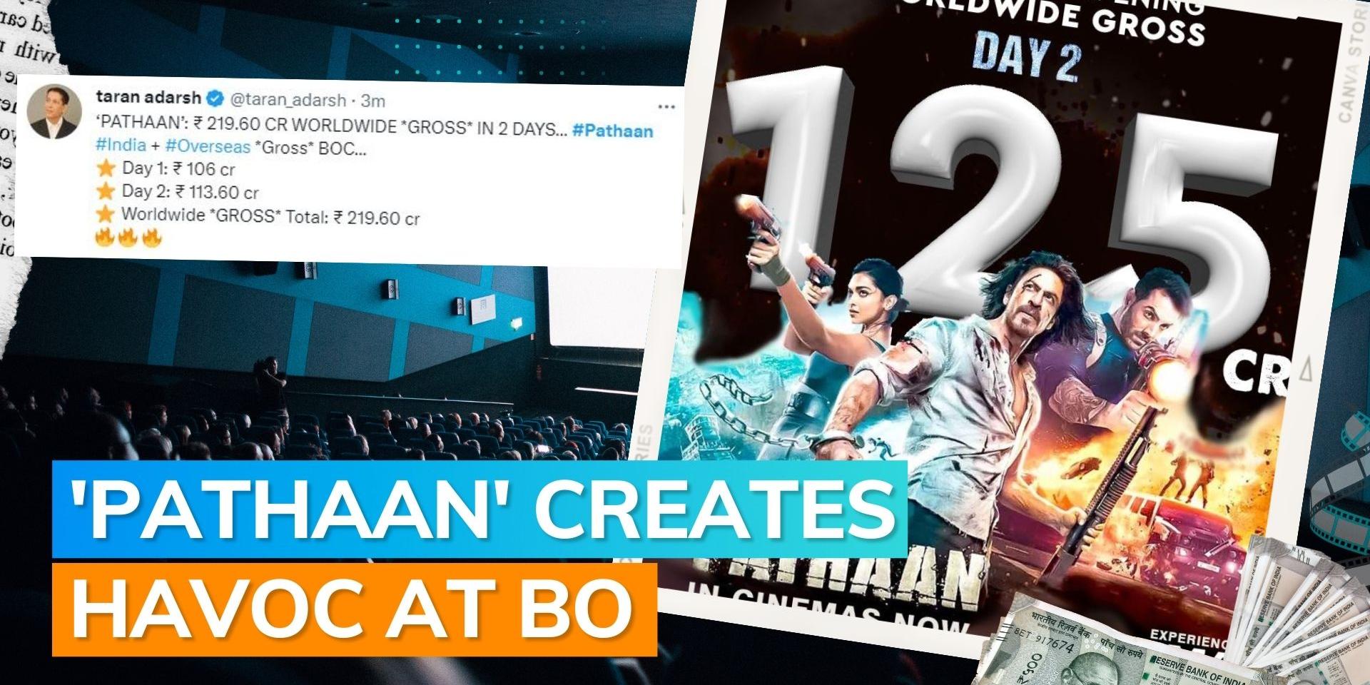 ‘Pathaan’ box office day 2: Shah Rukh Khan-Deepika Padukone starrer enters Rs 200 crore club ...