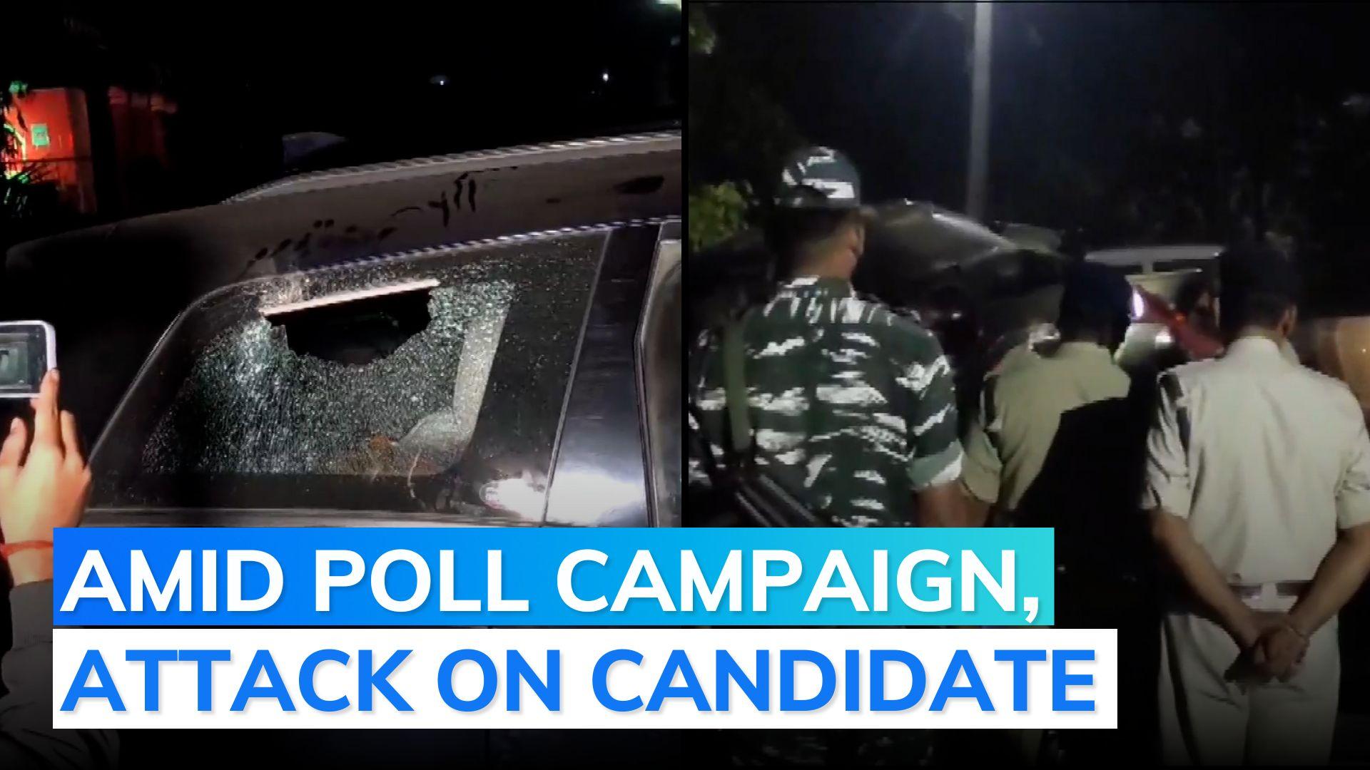 Watch: Chhattisgarh minister Guru Rudra Kumar‘s convoy attacked, window ...