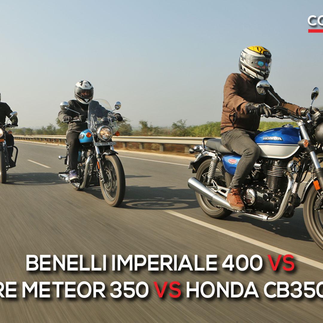 Benelli Imperiale vs RE Meteor 350 vs Honda CB350 Comparison | autoX ...