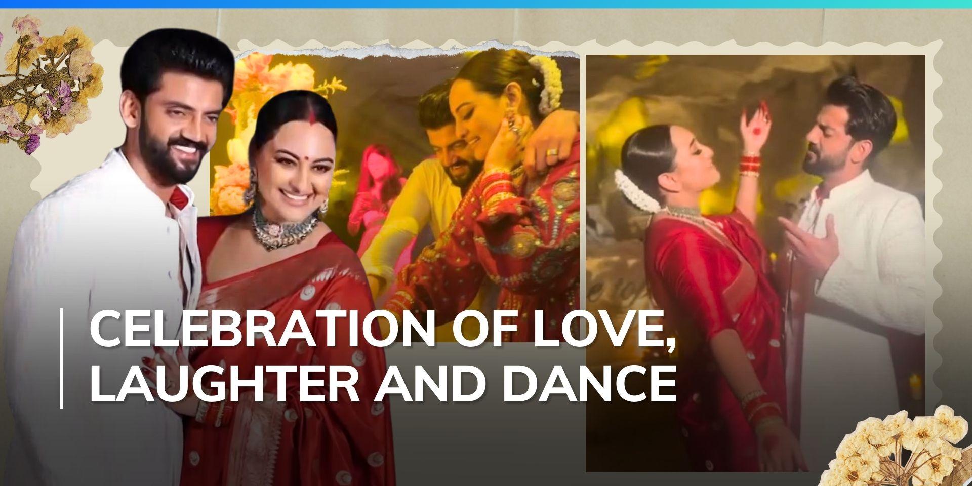 Inside Sonakshi-Zaheer’s reception: Couple’s first dance on Afreen ...