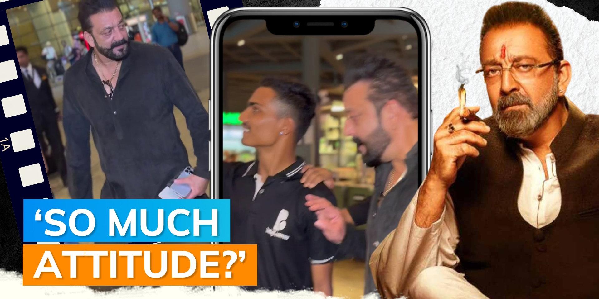 Sanjay Dutt refuses to click selfie with fan at Mumbai airport; netizens express disappointment ...