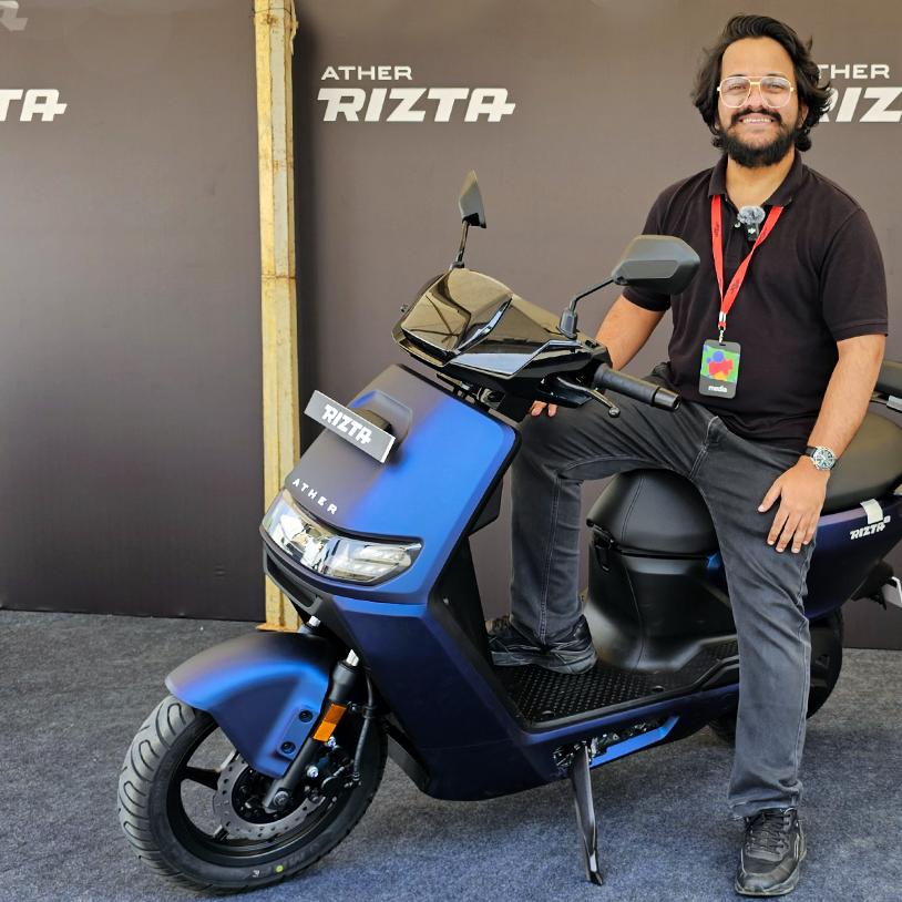Ather Rizta family electric scooter launched at Rs 1.10 lakh! | First ...
