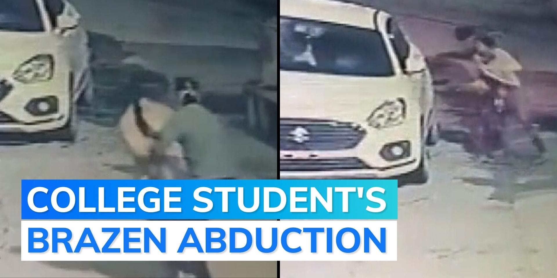 On camera: ‘kidnapping’ in Telangana; college student forced into car ...
