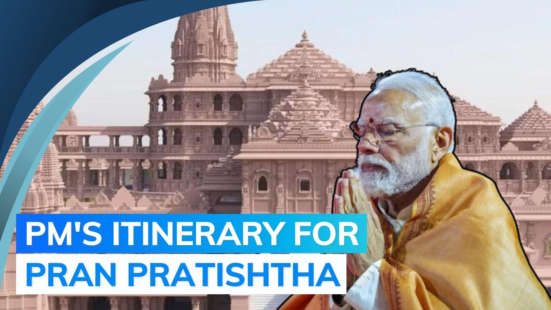 Ram Mandir inauguration: complete schedule of PM Modi‘s Ayodhya visit ...