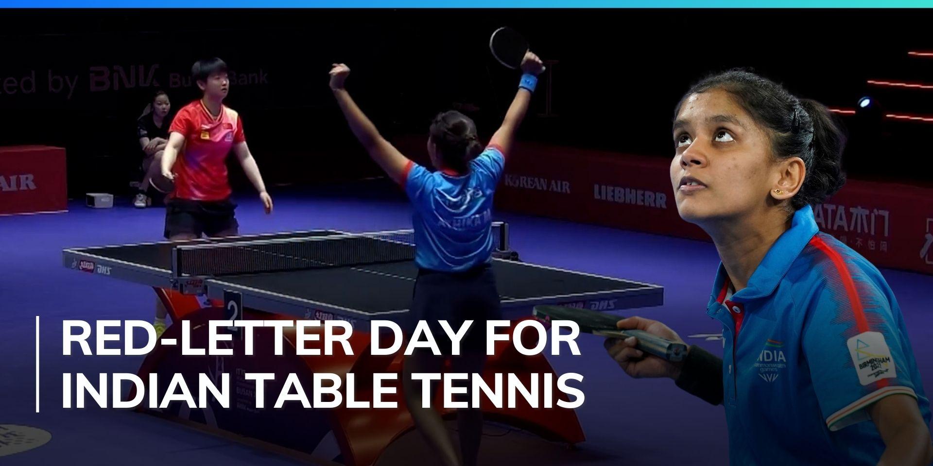 Table Tennis: India‘s Ayhika, Sreeja stun World No. 1 and 2 to give China mighty scare | Editorji