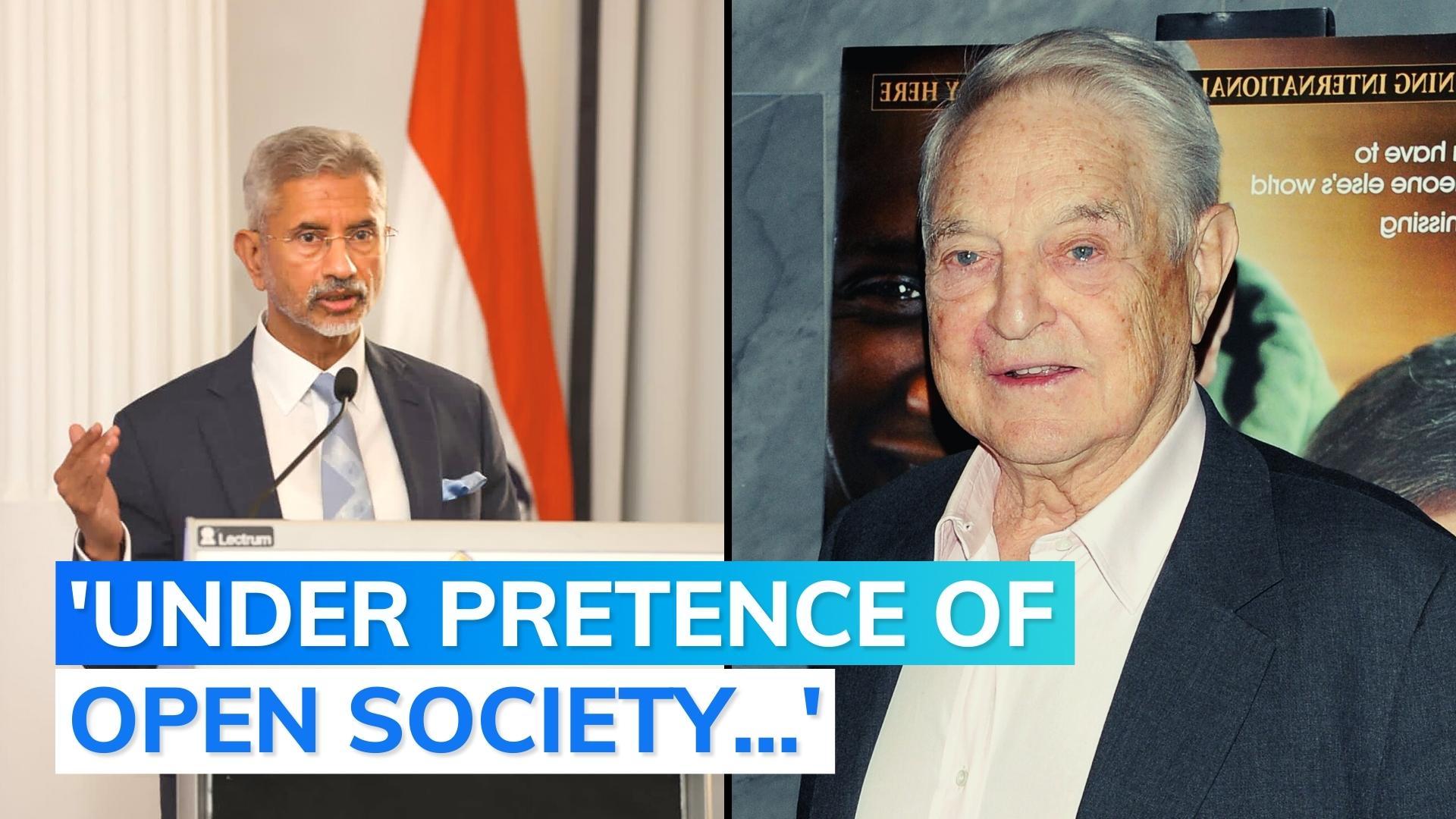 Old, rich opinionated person...’: Jaishankar slams investor George ...