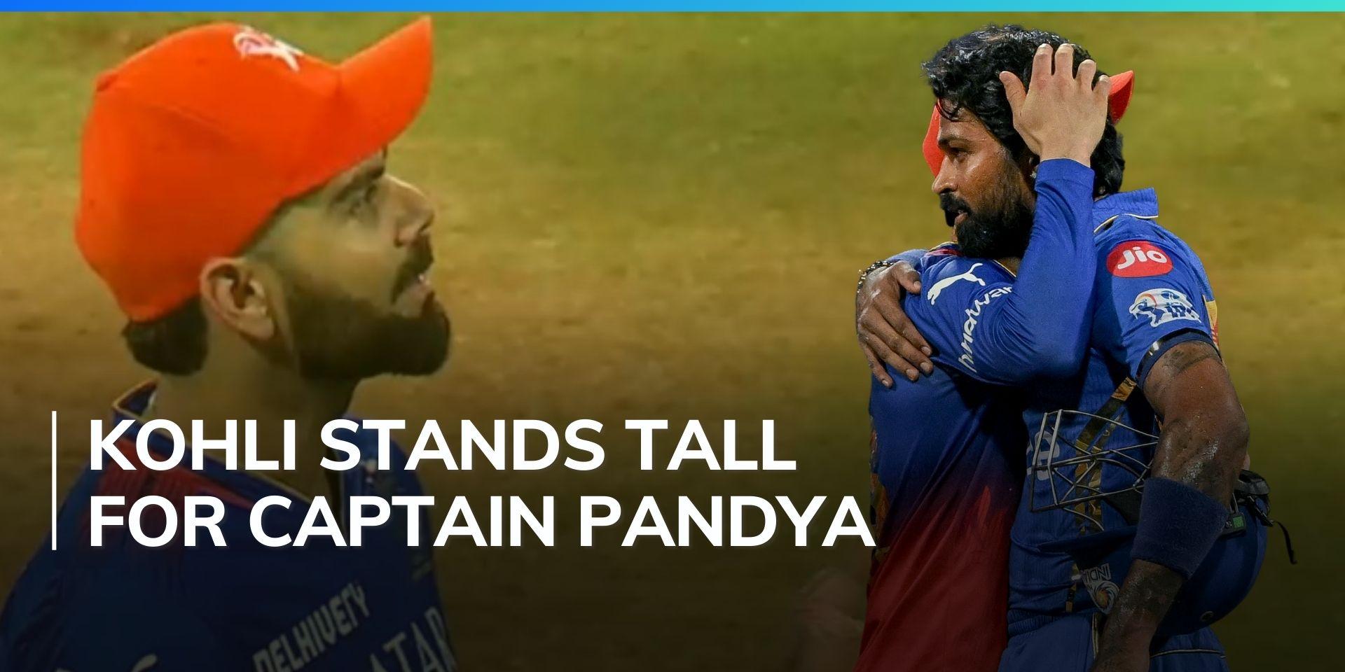 Watch: Virat Kohli asks Wankhede crowd to stop booing MI captain Hardik Pandya | Editorji