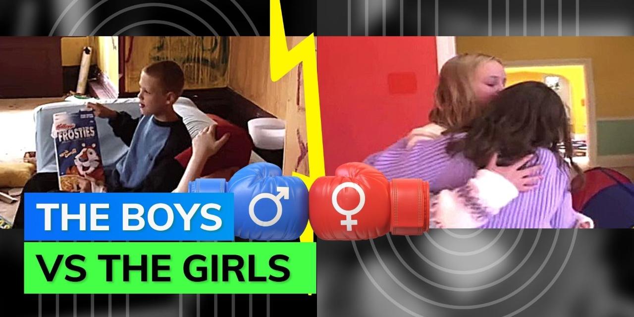 10 boys vs 10 girls in an unsupervised house, videos of social ...