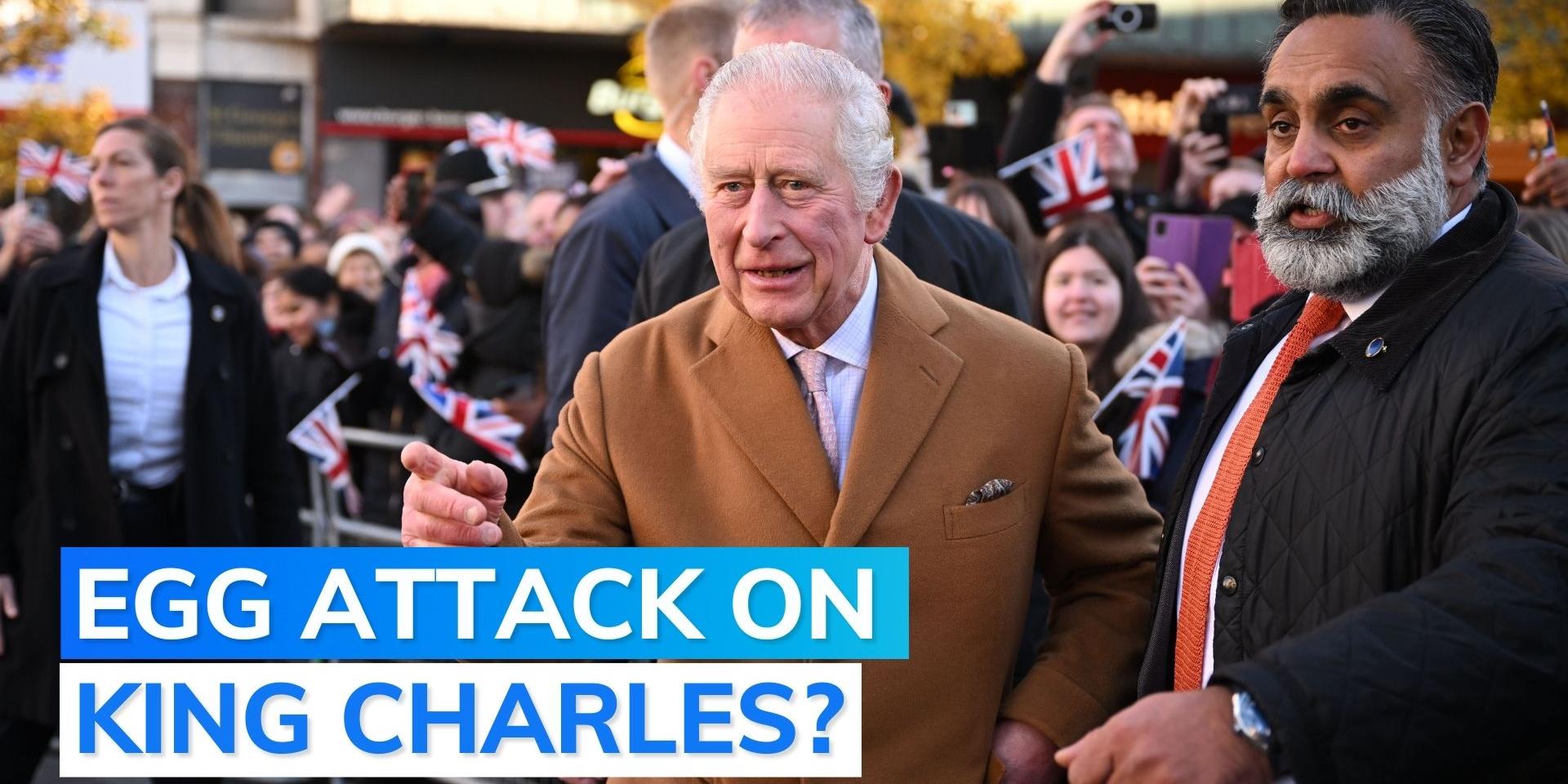 Egg thrown at King Charles during public meeting - 2nd incident in 2 ...