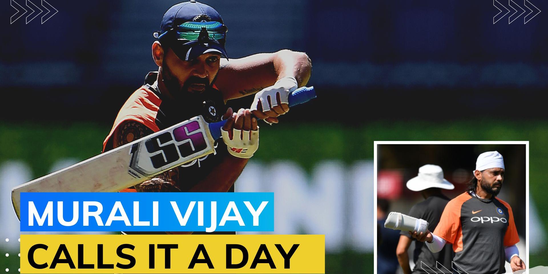 Indian cricketer Murali Vijay announces retirement from international ...