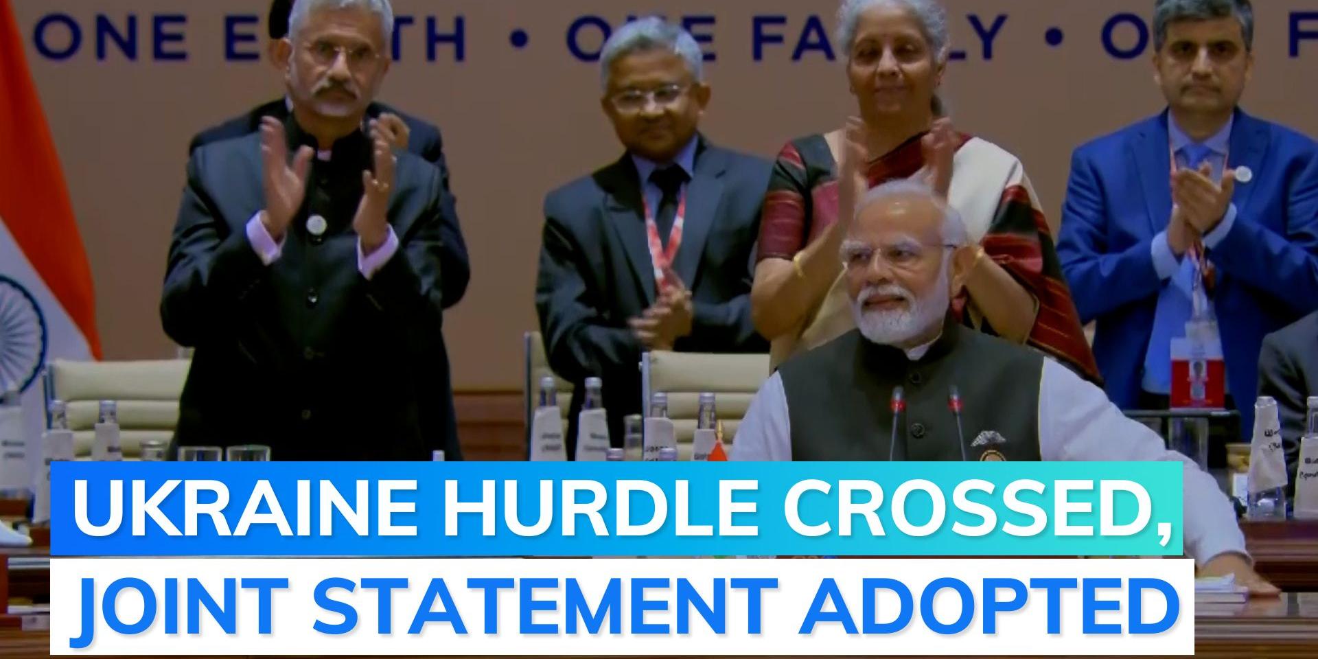 G20 summit | Consensus reached, joint declaration adopted: PM Modi ...